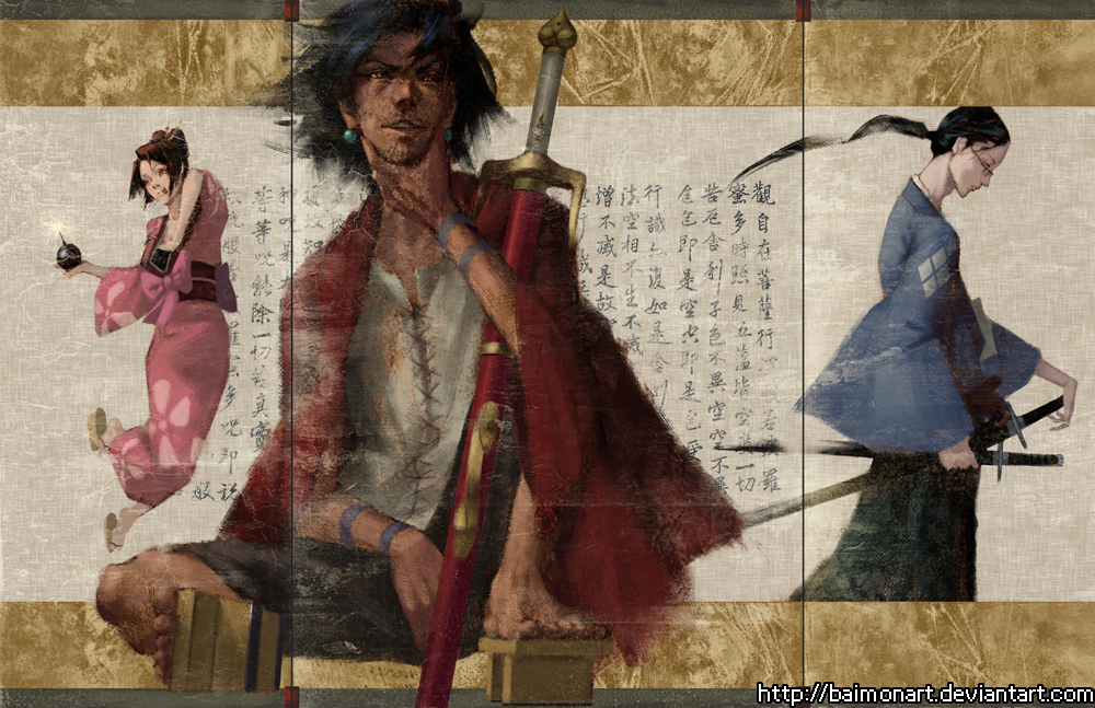 Dazzling SAMURAI CHAMPLOO Art by Baimon — GeekTyrant