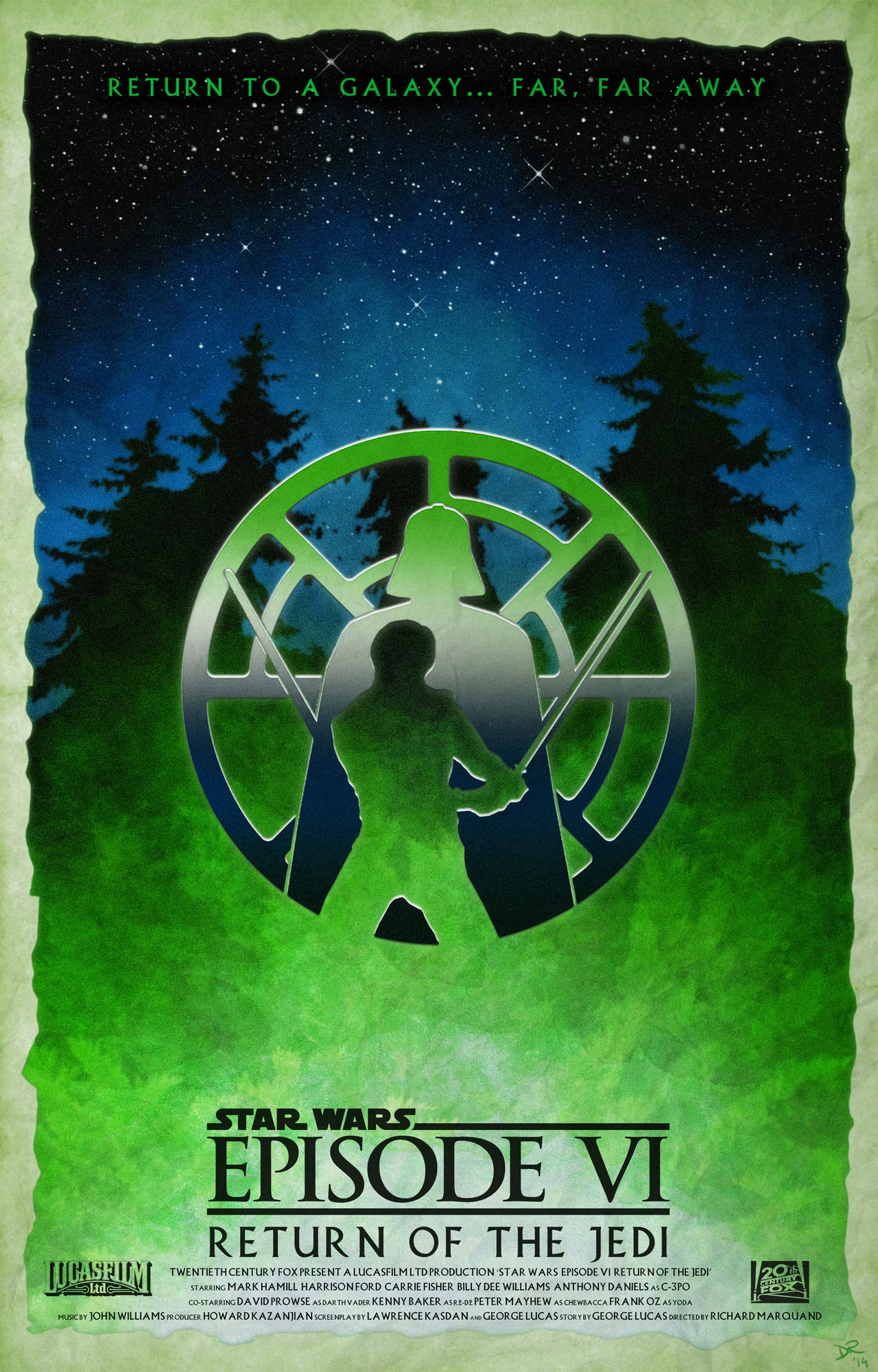 STAR WARS Trilogy Poster Art by Daniele Rossini — GeekTyrant