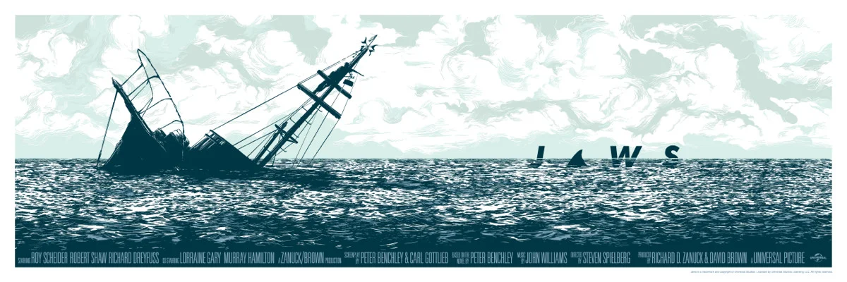 Mondo Poster Art for JAWS by Cesar Moreno — GeekTyrant