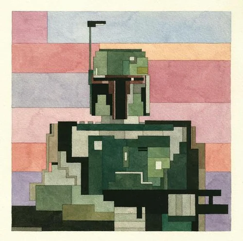 Cool Geometric STAR WARS Paintings by Adam Lister — GeekTyrant