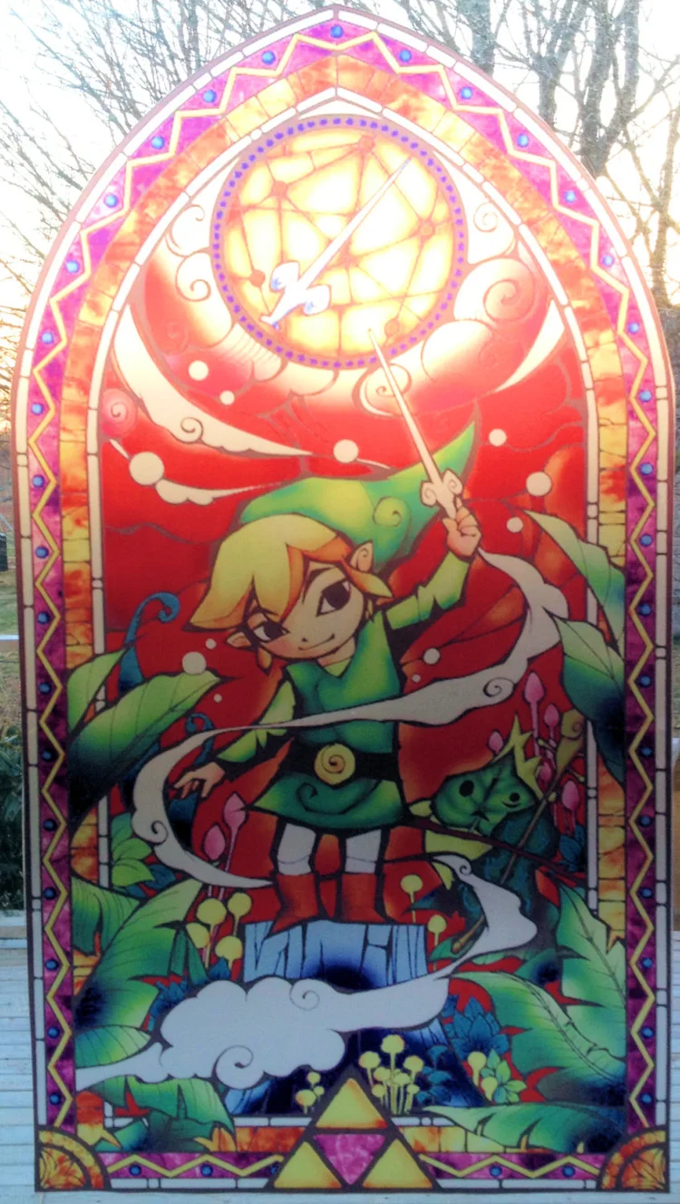 ZELDA WIND WAKER - Vinyl Stain Glass Art Print by Packmania — GeekTyrant