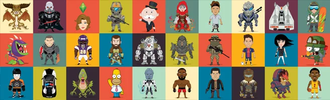 EA Games Character Wall Mural by Christopher Lee — GeekTyrant