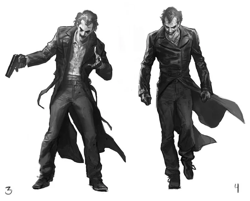 Joker Concept Art for BATMAN: ARKHAM ORIGINS — GeekTyrant