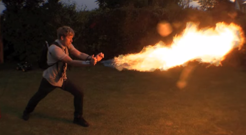 Ecstatic X-Men Fan Creates Flamethrower Pyro Powers — GeekTyrant