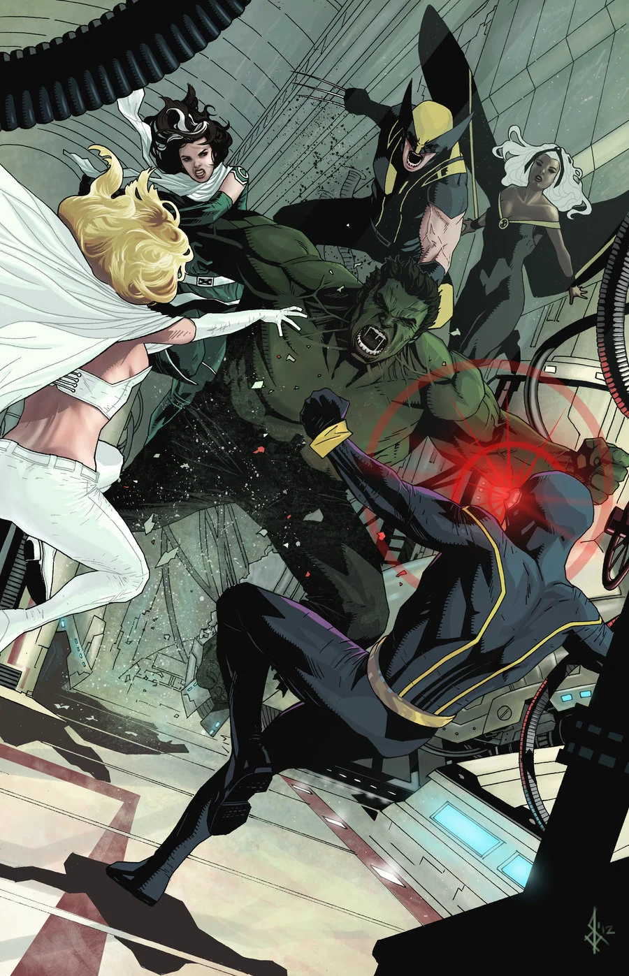 The X-Men Battle Hulk in this Action-Packed Illustration — GeekTyrant