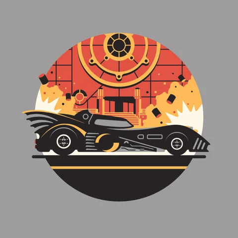 Iconic Batmobile Art Series by DKNG — GeekTyrant