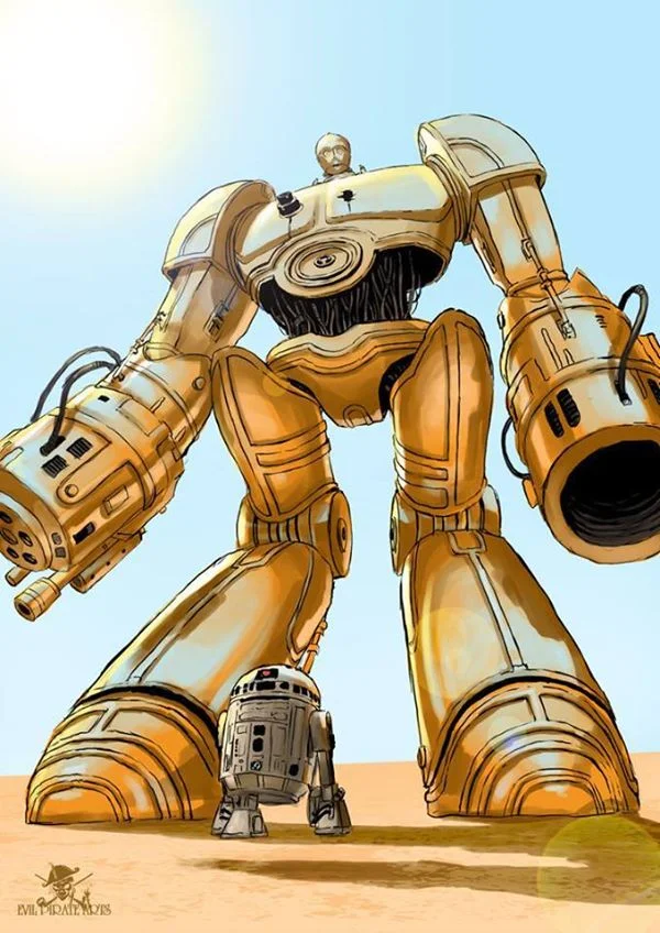 C3PO Reimagined as a Giant Mech Robot — GeekTyrant