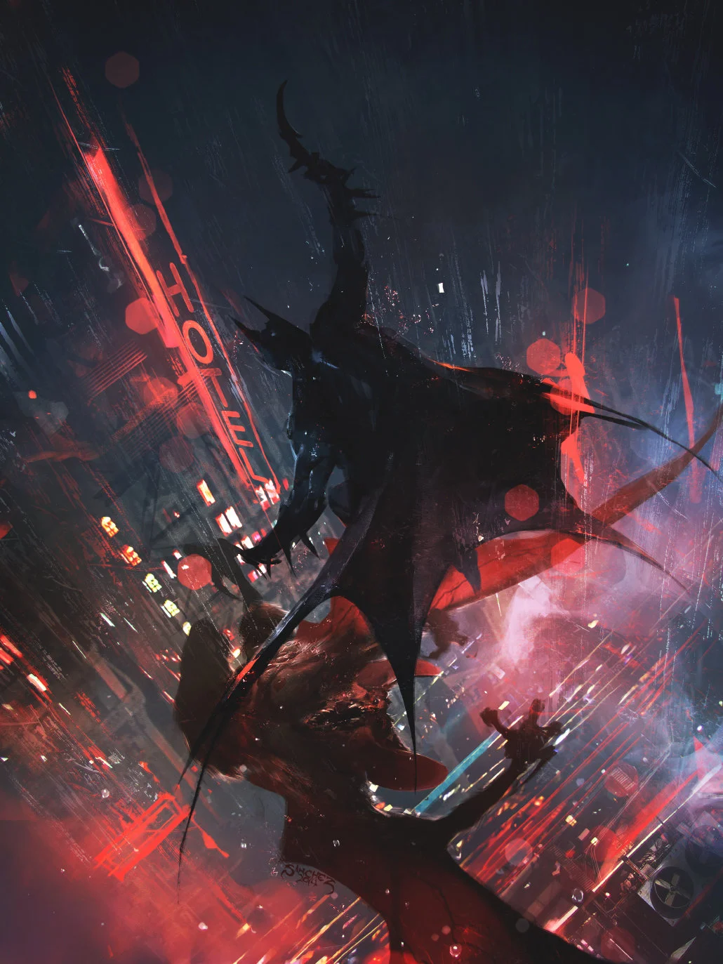 Batman Vs. The Man-Bat in Striking Fan Art — GeekTyrant