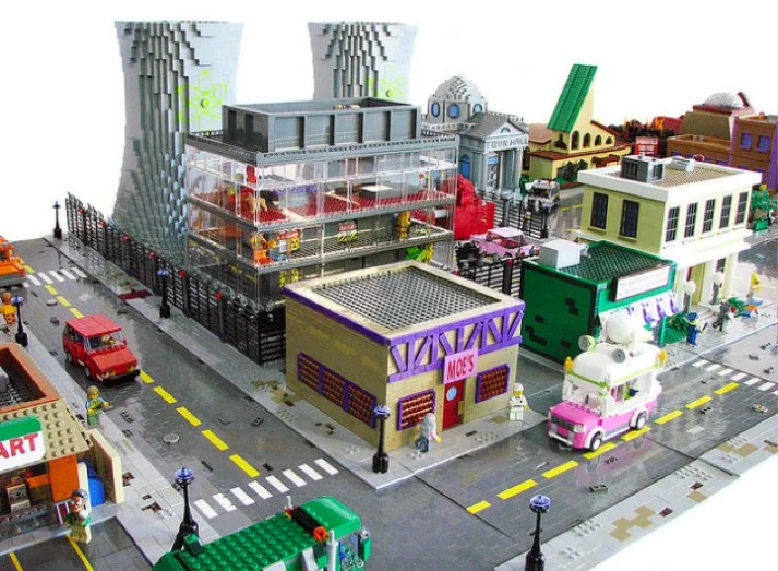 THE SIMPSONS' Town of Springfield Made out of LEGO — GeekTyrant