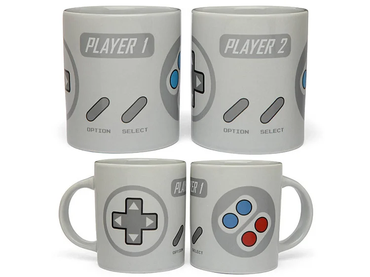 Super Nintendo Themed Mug Set — GeekTyrant