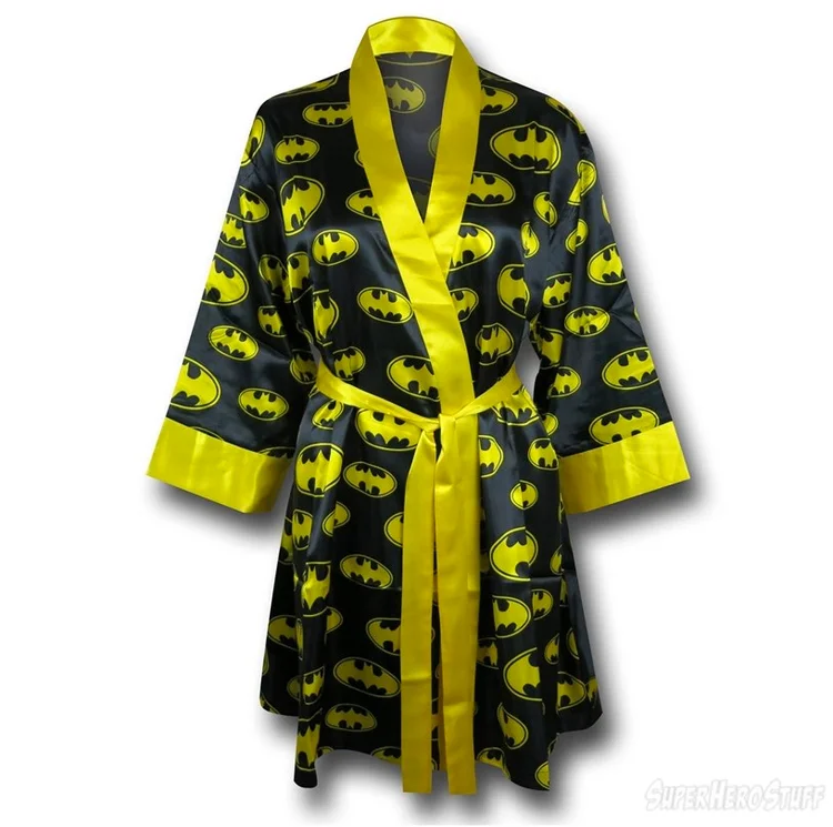 Batman Hooded Robe and Women’s Silk Printed Robe — GeekTyrant