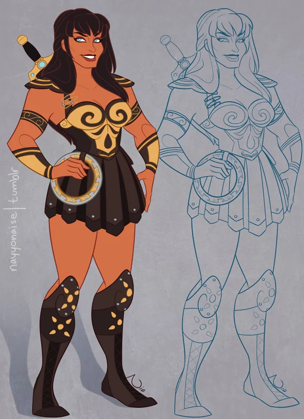 XENA: WARRIOR PRINCESS Disney Style Art — GeekTyrant