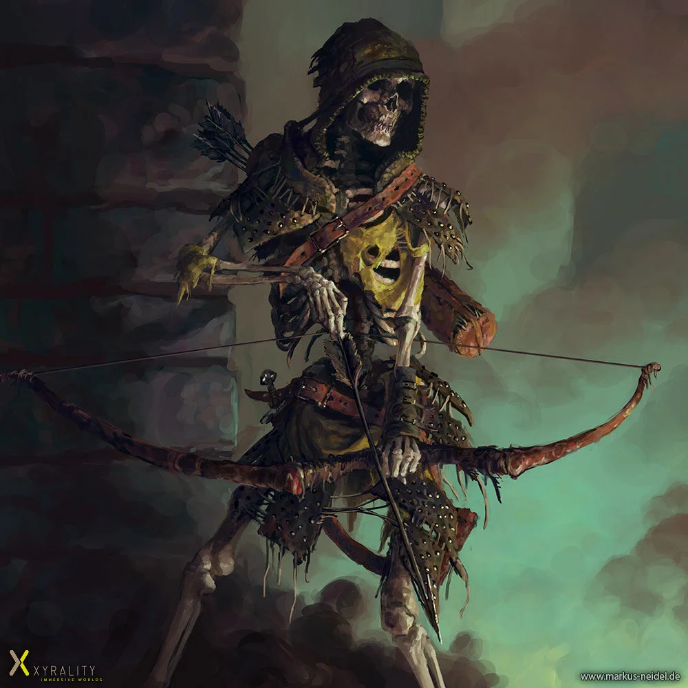 Medieval Skeleton Warrior Art by Markus Neidel — GeekTyrant