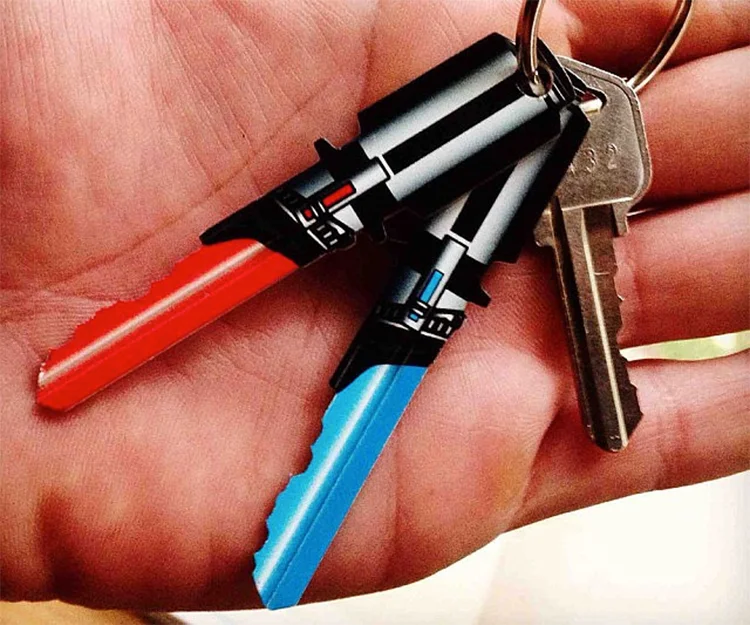 “Use The Front Door, Luke” - Lightsaber House Keys — GeekTyrant