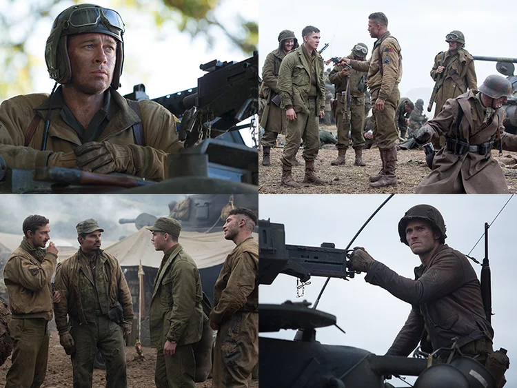 FURY — "Recreating Hell" Featurette, "Sherman Tiger Fight" Clip, & 38 ...