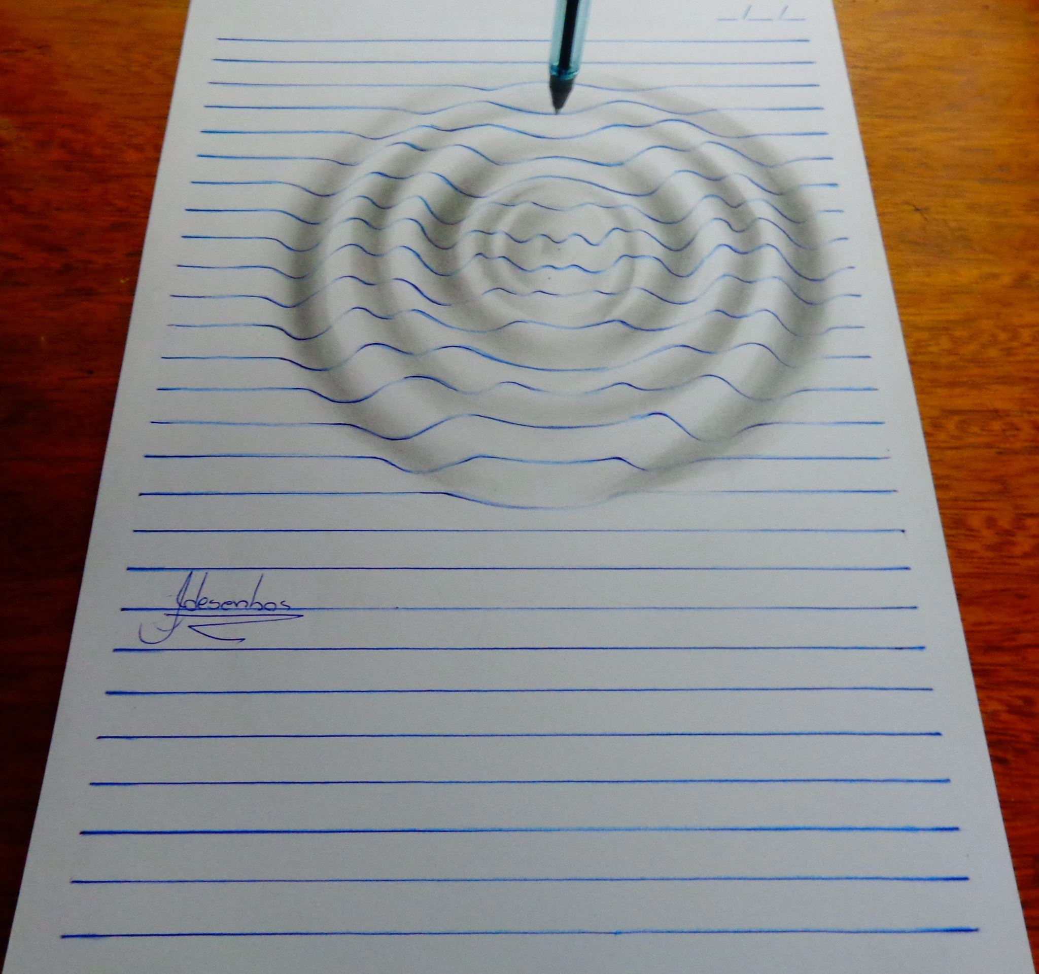 2D Notebook-Style Art That Looks Like 3D Sculptures — GeekTyrant