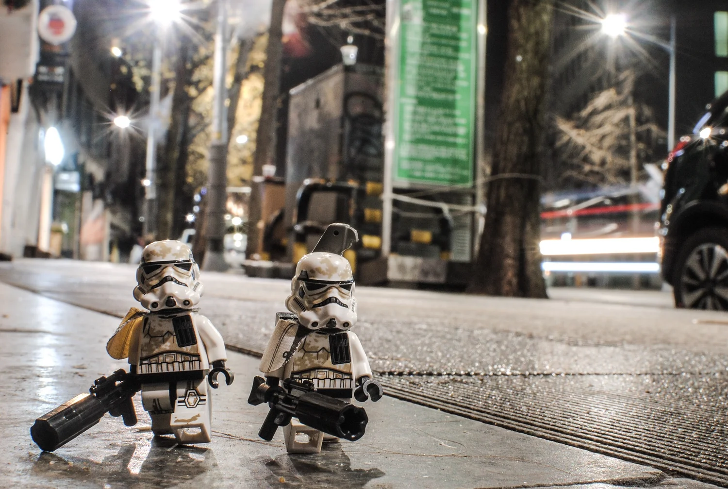 LEGO Stormtroopers on "Night Patrol" by Jon San Pedro — GeekTyrant