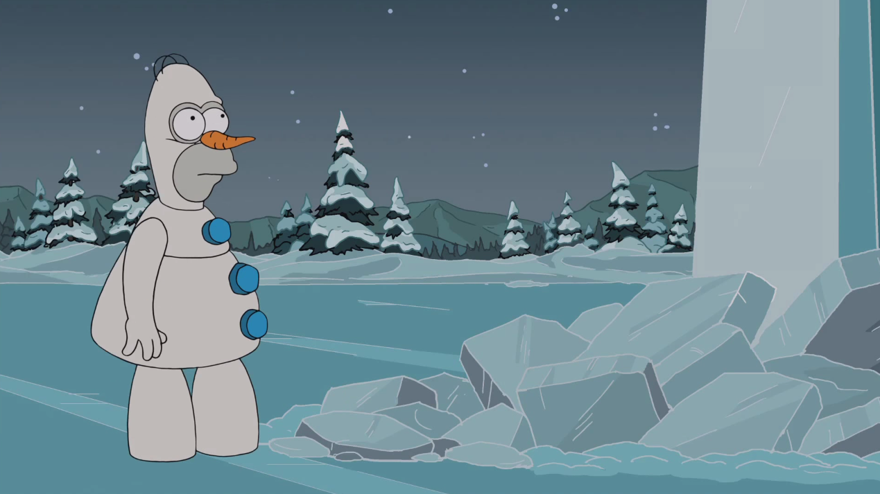 New SIMPSONS Christmas Couch Gag Pokes Fun at FROZEN — GeekTyrant
