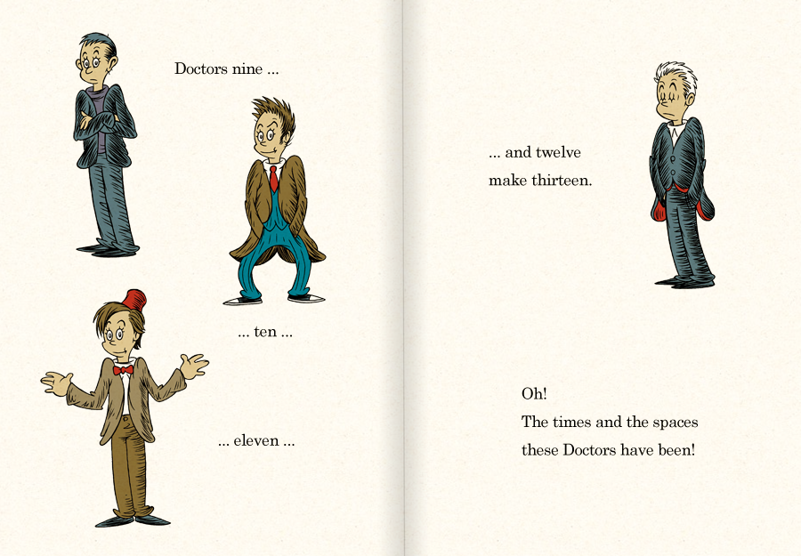 Every DOCTOR WHO Featured in Dr. Seuss-Style Art — GeekTyrant