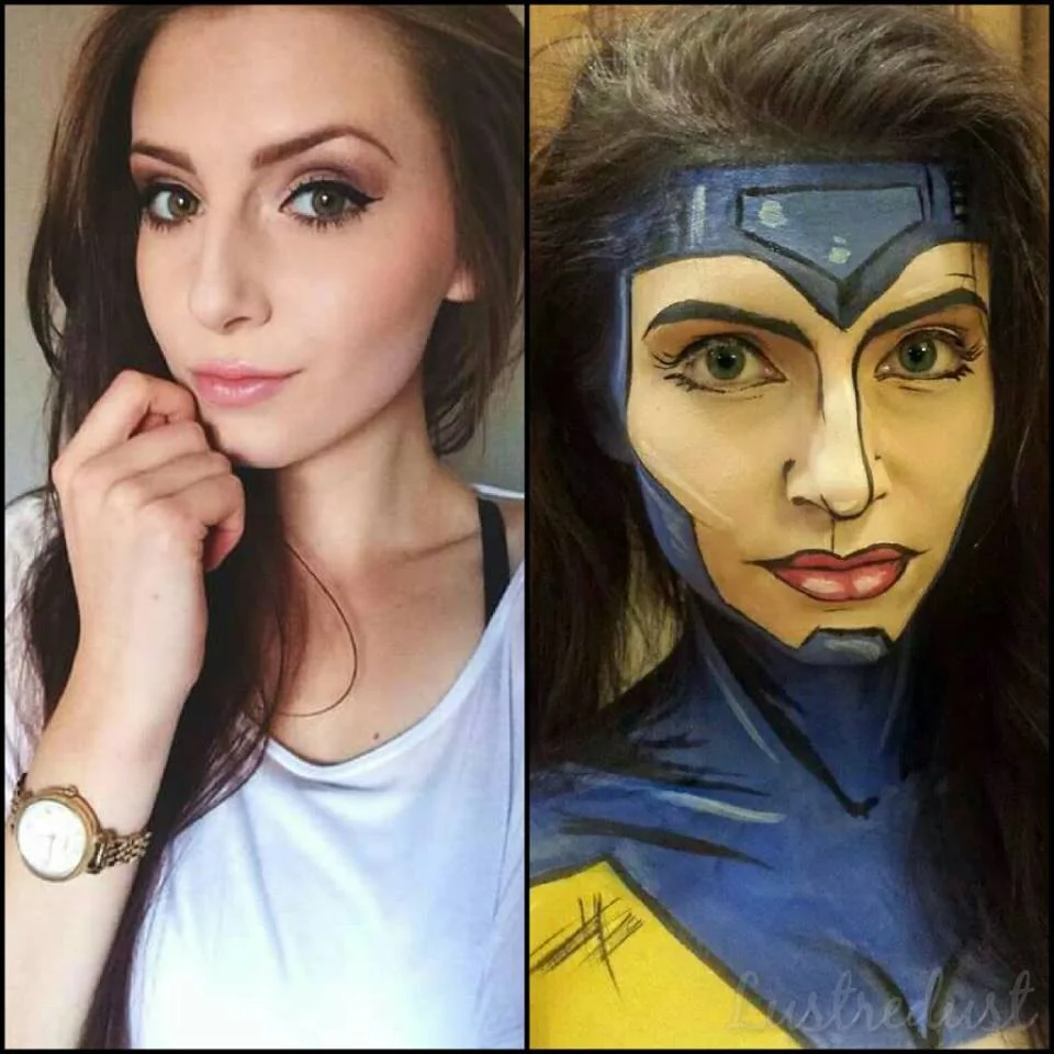 Artist Uses Makeup to Transform People Into Comic Book Characters ...