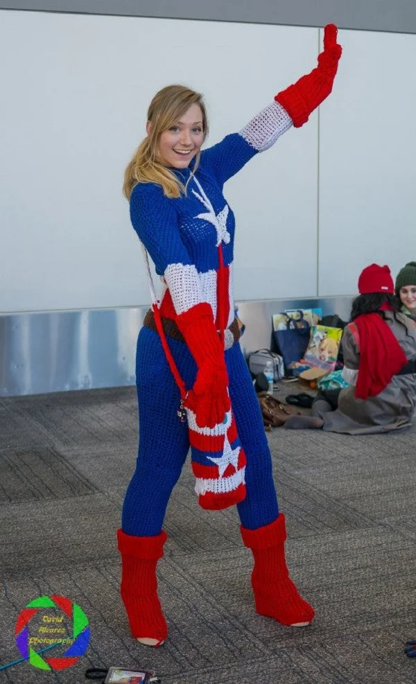 Captain America Knitted Cosplay — GeekTyrant