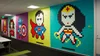 Superhero Office Mural Made From Post-it Notes — GeekTyrant