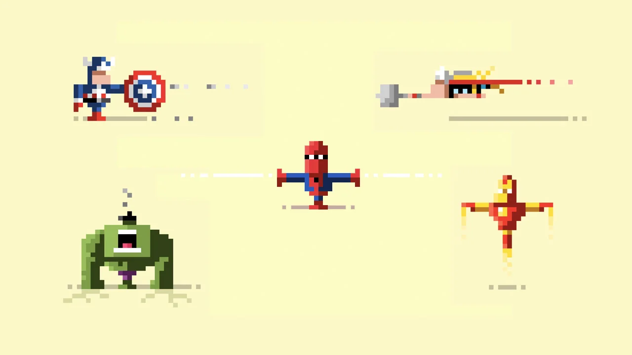 Pixelated Avengers, He-Man, and Adventure Time Art by James Boorman ...