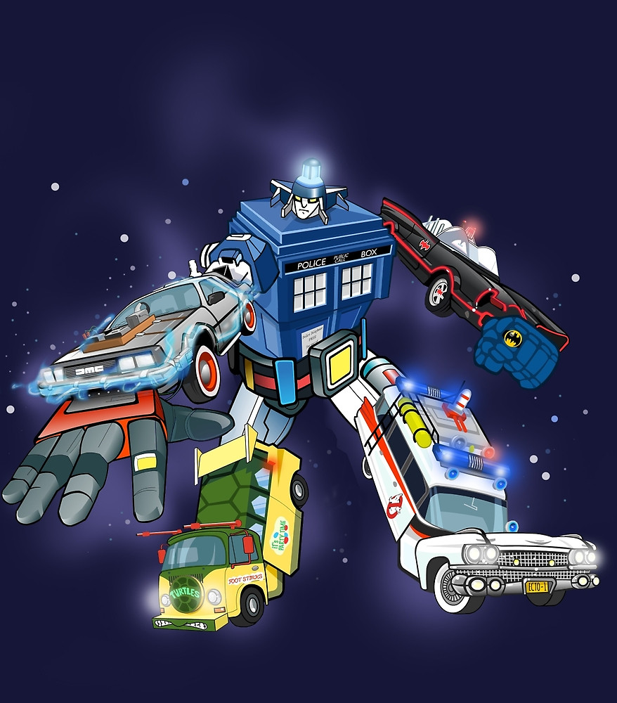 Voltron Created From The Iconic Vehicles of Geek Culture — GeekTyrant
