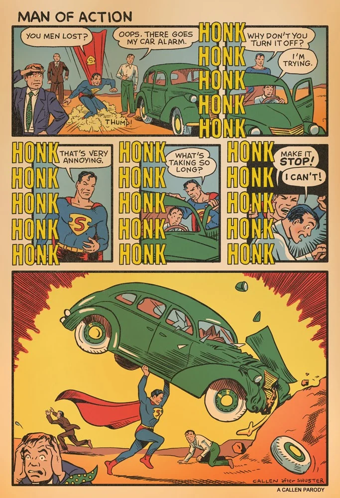 Funny Comic Tells Story Behind Superman's Iconic Action Comics #1 Cover ...