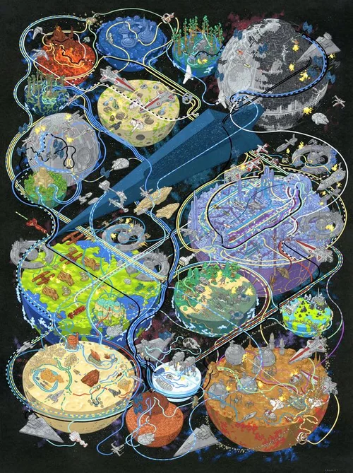 Here's One of The Most Insanely Detailed Pieces of STAR WARS Art Ever ...