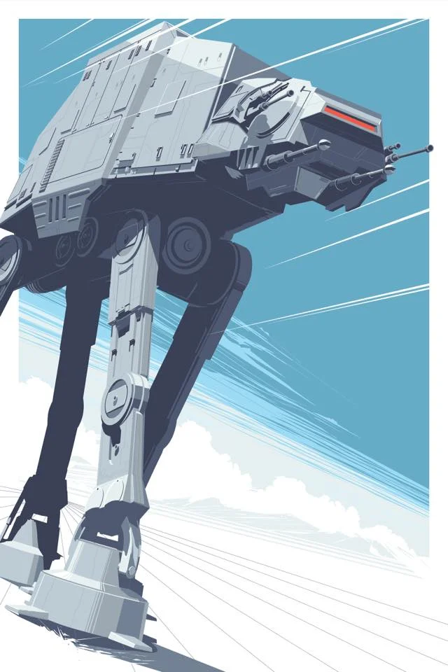 Slick STAR WARS-Inspired AT-AT Art by Craig Drake — GeekTyrant