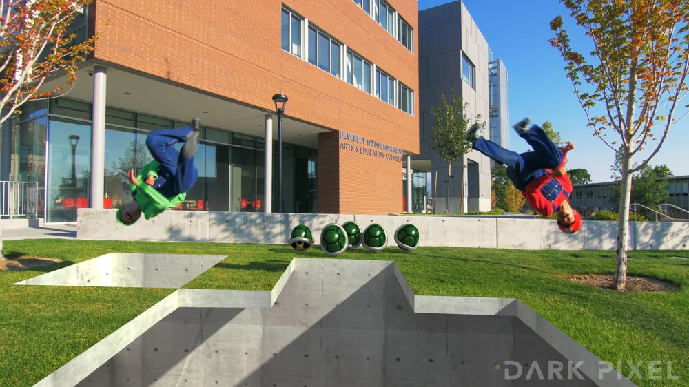 Mario And Luigi Parkour Their Way to Victory in Beautiful 4K Quality ...
