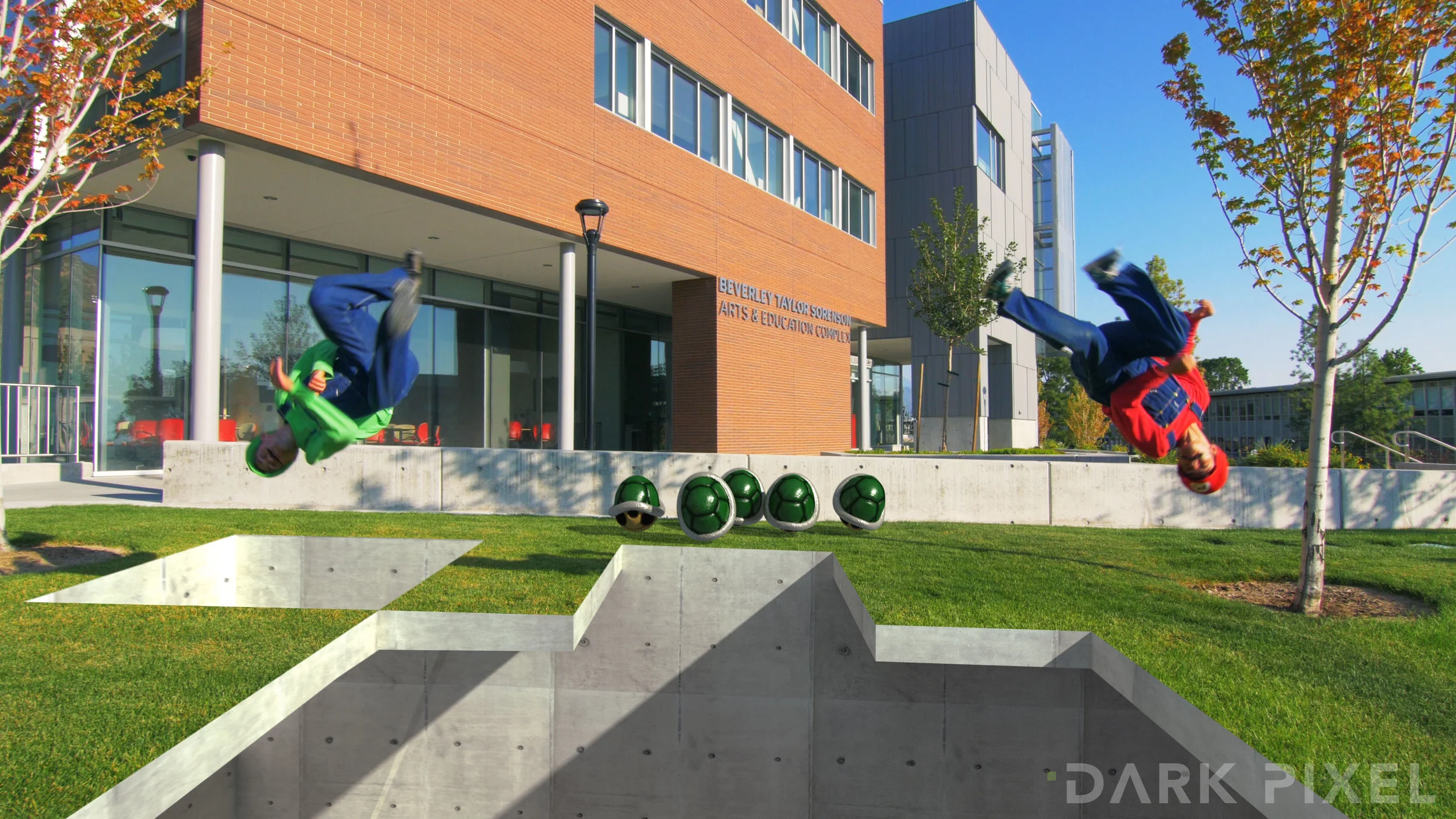Mario And Luigi Parkour Their Way to Victory in Beautiful 4K Quality ...
