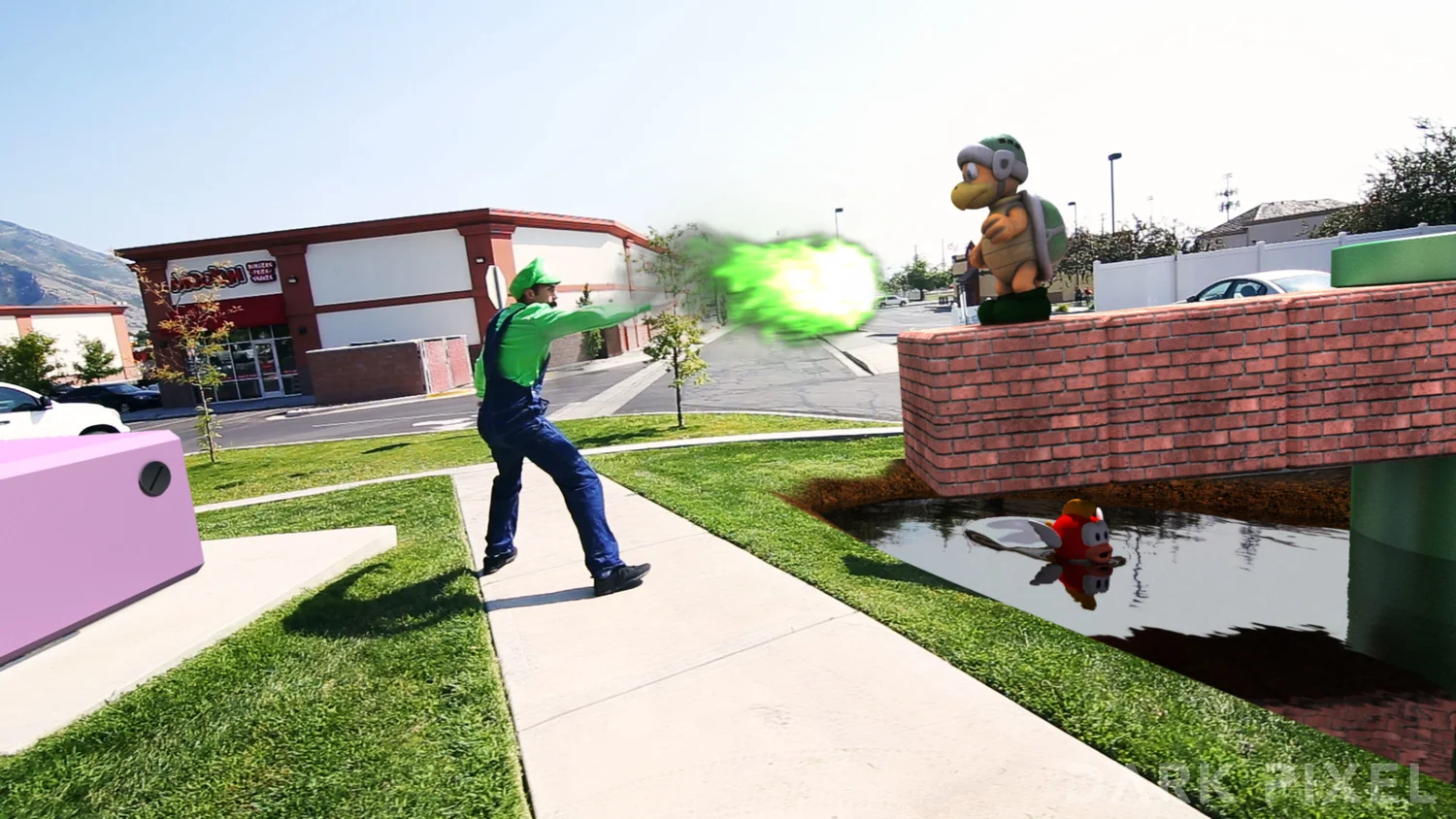Mario And Luigi Parkour Their Way to Victory in Beautiful 4K Quality ...