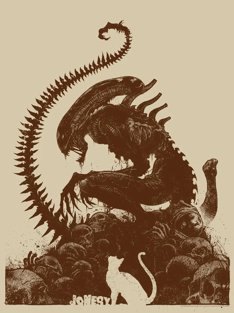 A Xenomorph Sits Atop a Pile of Skulls in New ALIEN Art — GeekTyrant