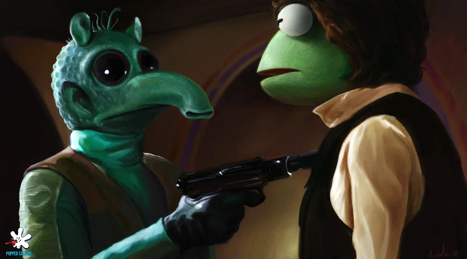 Kermit Shot First in This Bizarre STAR WARS Fan Art — GeekTyrant