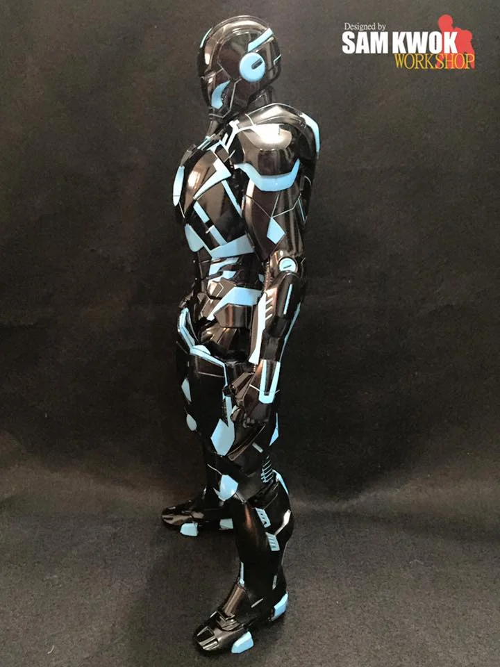 TRON-Style Custom Made Iron Man Action Figure — GeekTyrant
