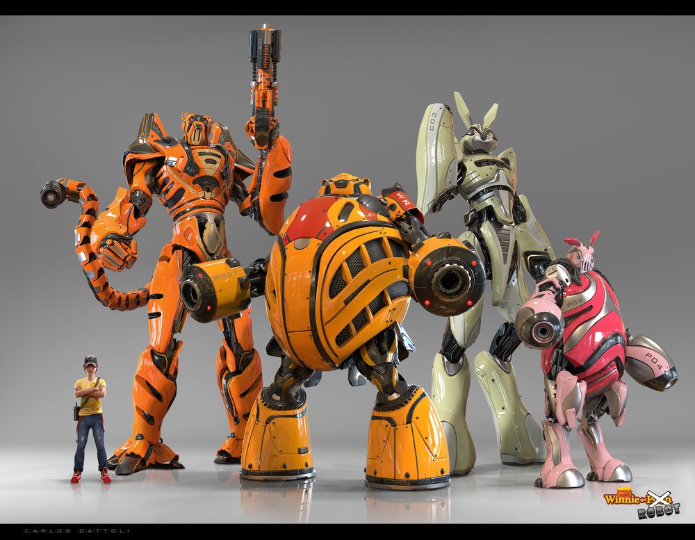 WINNIE THE ROBOT Art Series by Carlos Dattoli — GeekTyrant