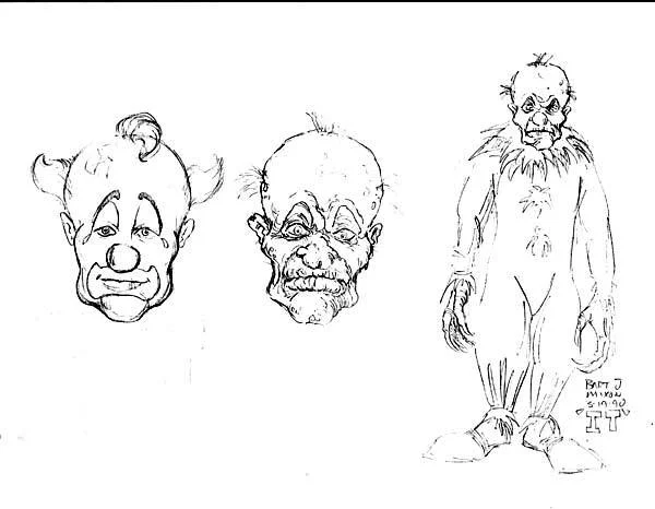 Behind the Scenes Photo of Tim Curry as Pennywise in Stephen King's IT ...