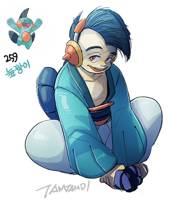 Pokémon Characters Transformed into Humans in Art Created by Tamtamdi ...
