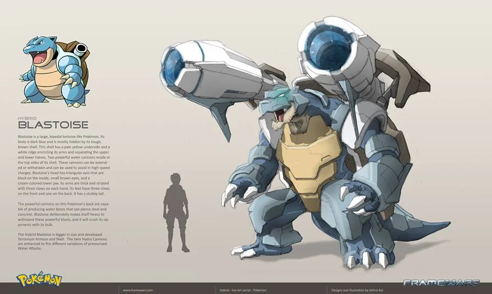 Pokemon Characters Get a Badass Metal-Armored Hybrid Upgrade in Fan Art ...