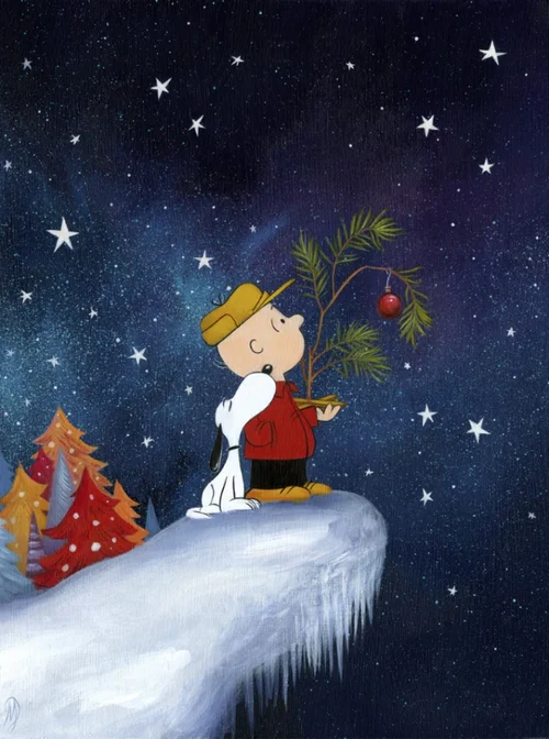 A CHARLIE BROWN CHRISTMAS Art Collection From Dark Hall Mansion ...