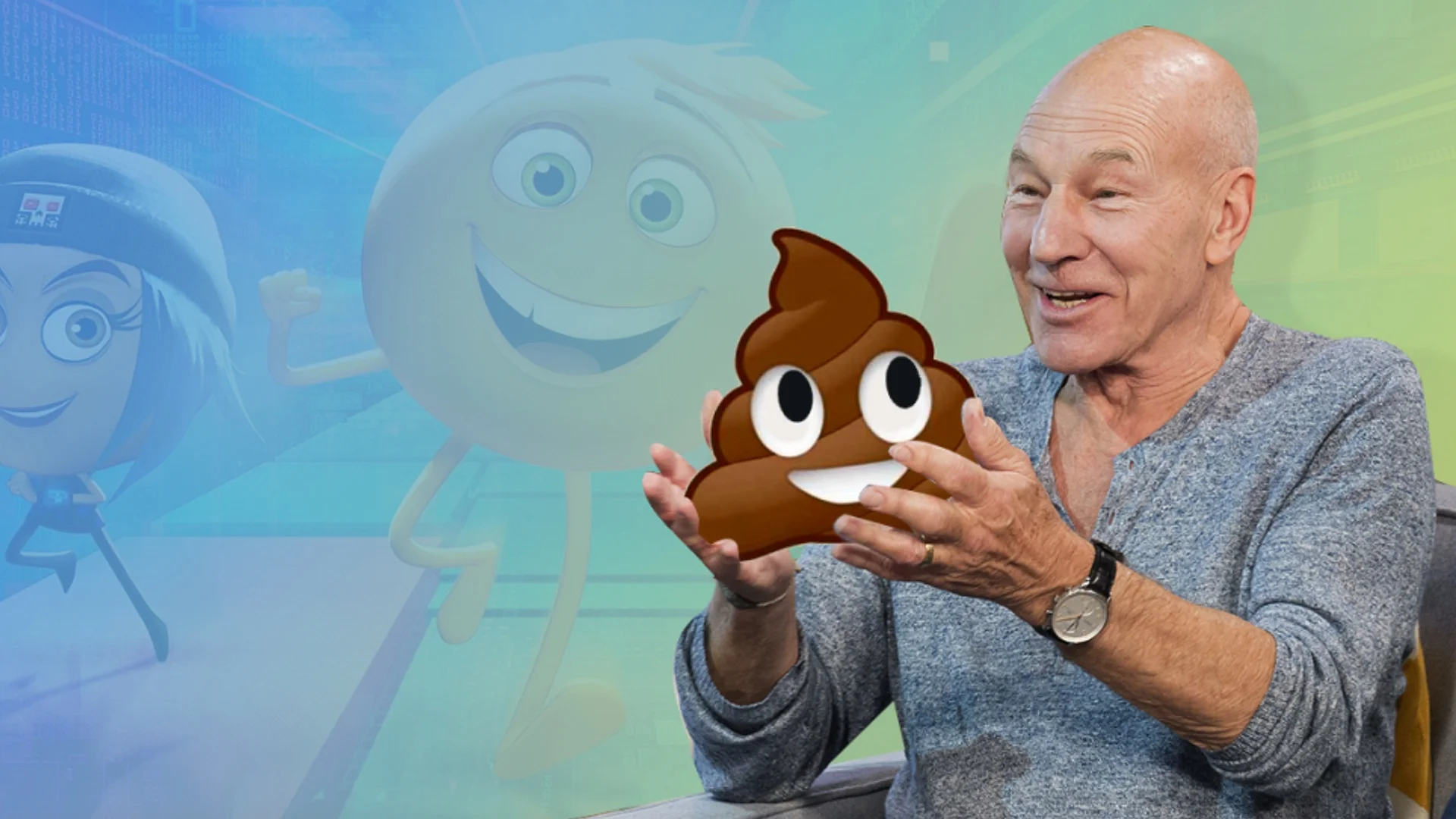 Patrick Stewart Will Play Poop Emoji in THE EMOJI MOVIE and I Still Won ...