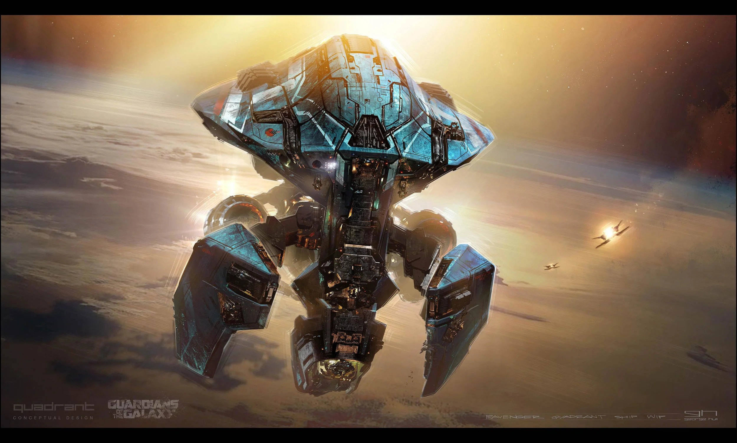 Amazing Concept Art of the New Ships in GUARDIANS OF THE GALAXY VOL. 2 ...