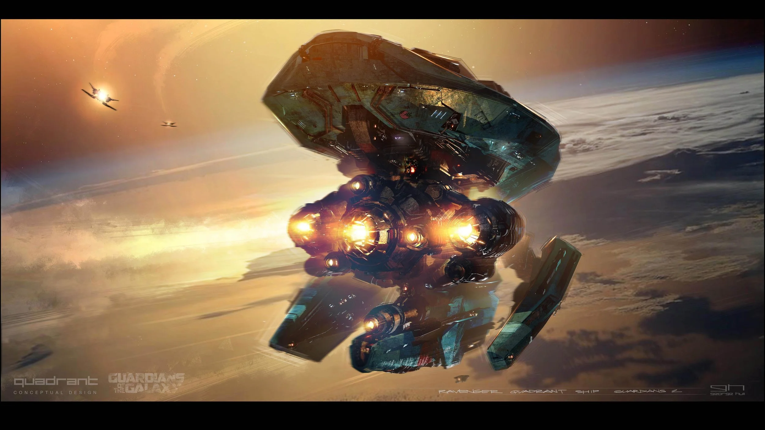 Amazing Concept Art of the New Ships in GUARDIANS OF THE GALAXY VOL. 2 ...