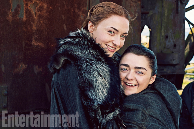 The Starks Are reunited in EW's GAME OF THRONES Season 7 Covers and ...