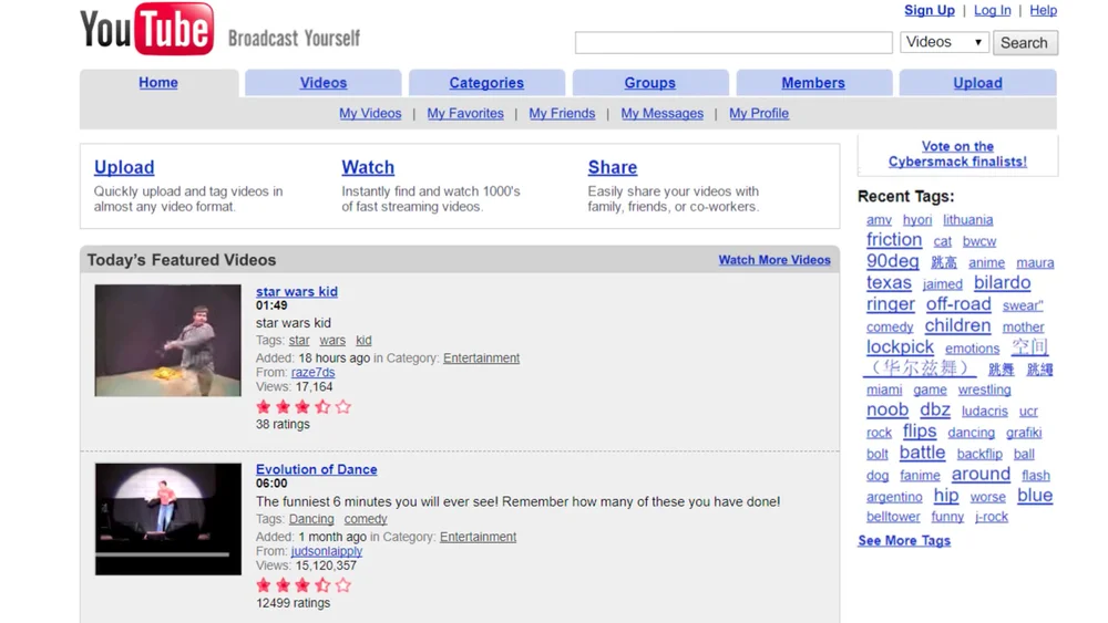 See The Evolution of YouTube's Layout Since It Launched in 2005 ...
