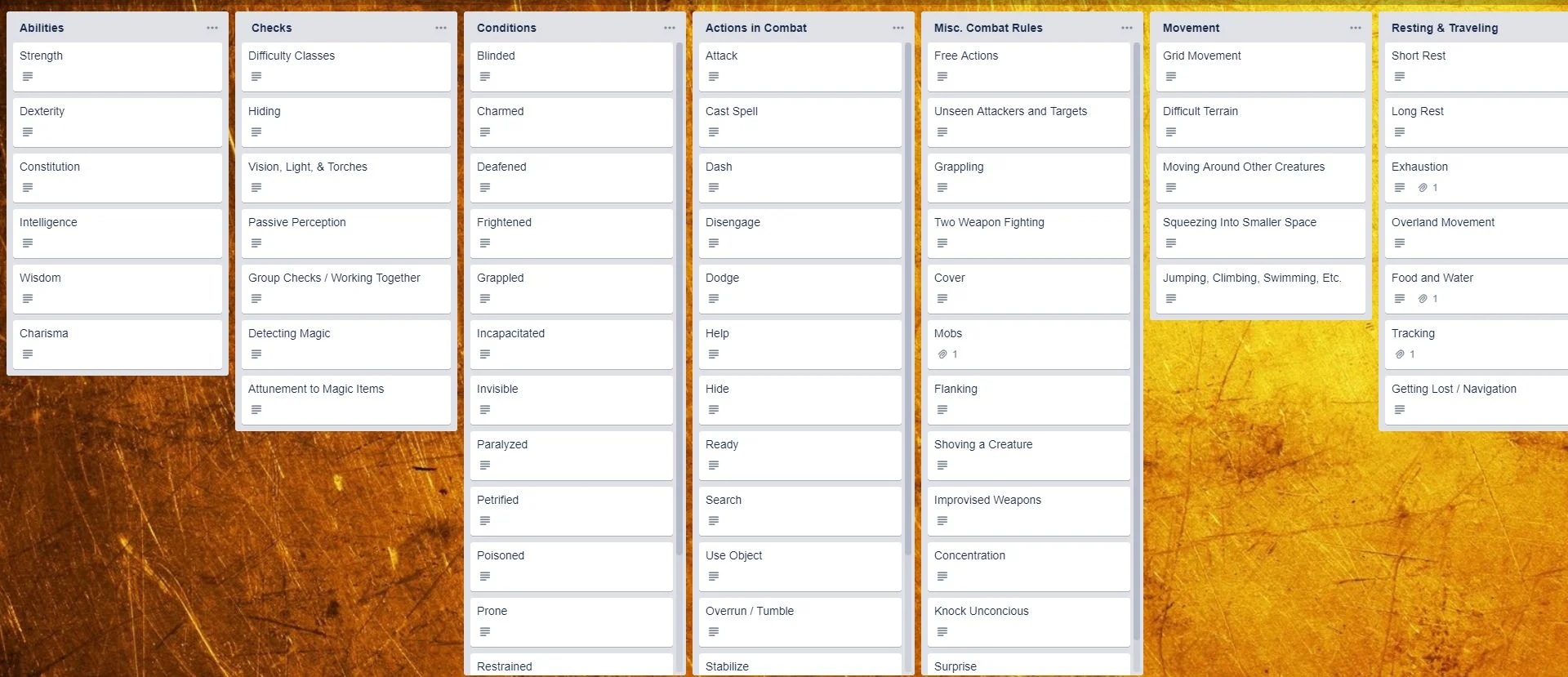 This Trello Board is the Perfect Digital DM Screen for D&D Games ...