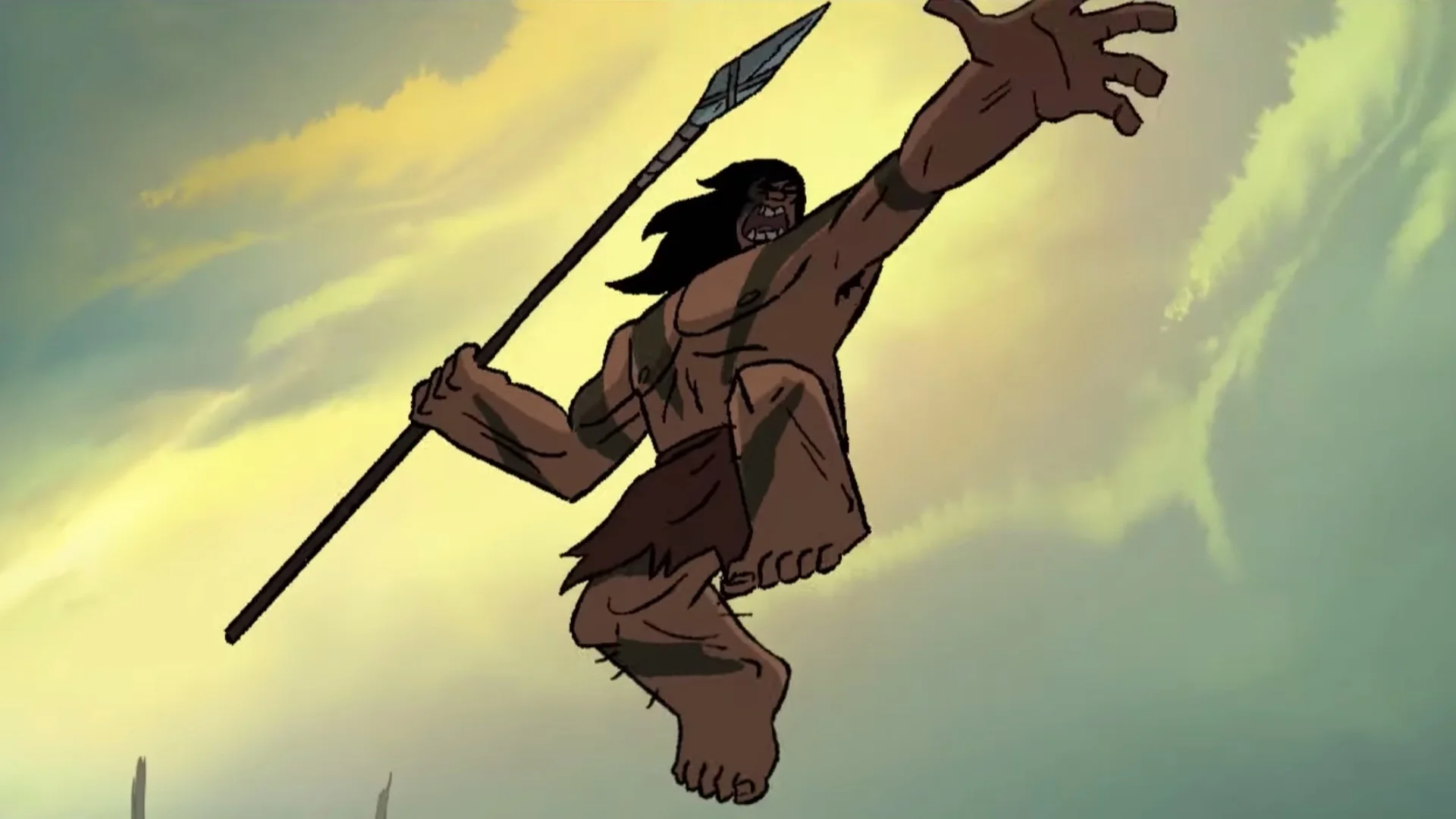 A Savage Caveman is on The Hunt With His Dinosaur in New Clip From ...