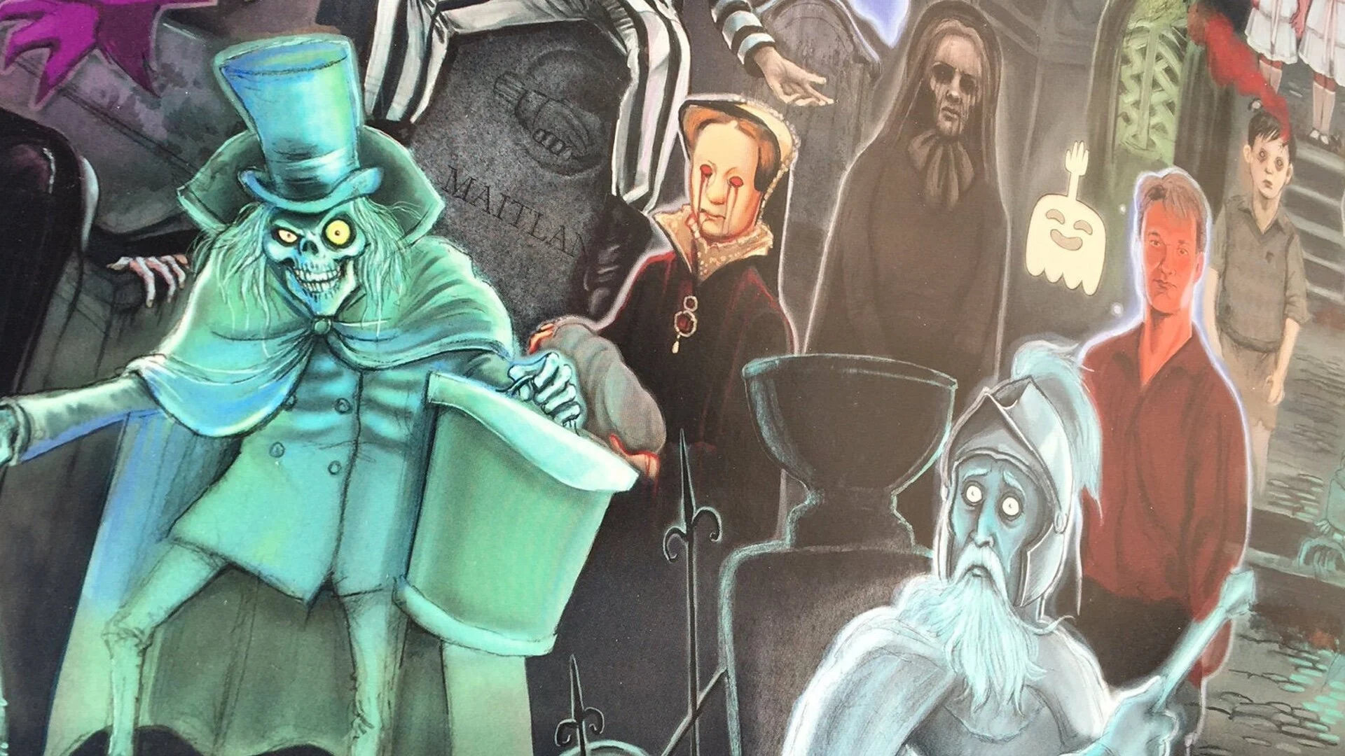 Can You Name All Of The Ghosts in This "Ghosts in the Graveyard" Poster Art? — GeekTyrant